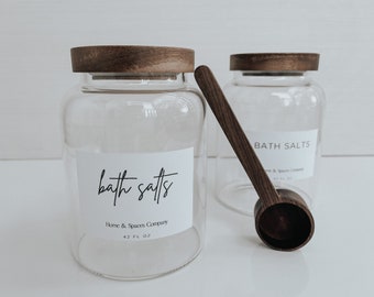 Glass Salt Jar | Etsy