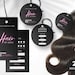 DIY Hair Bundle Tag Design Template | Hair Business Packaging | Hair ...