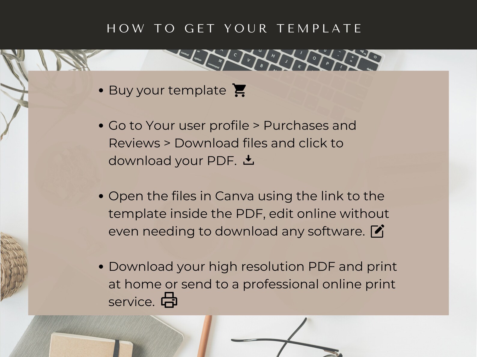Editable Bio Link Canva Template: Cream & Gold Landing Page (digital ...