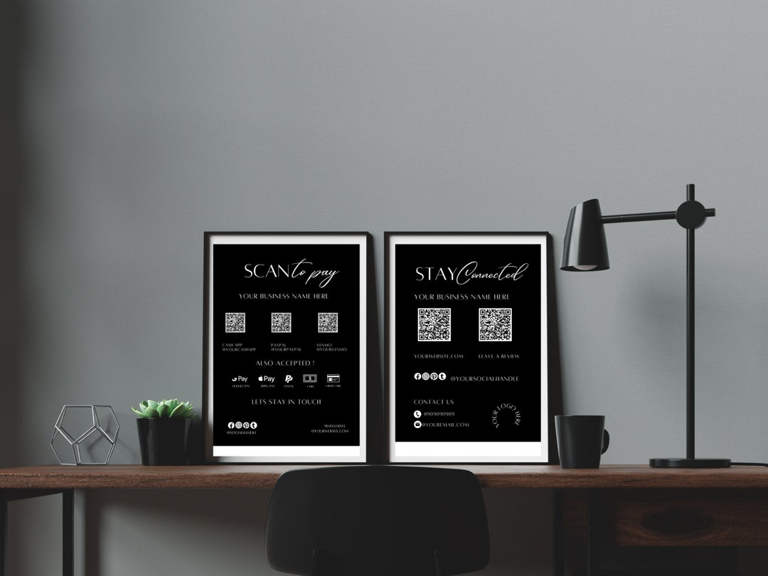 Hair Stylist Scan to Pay, Bakery, Bar Tender, Nail Tech, Beauty Salon ...