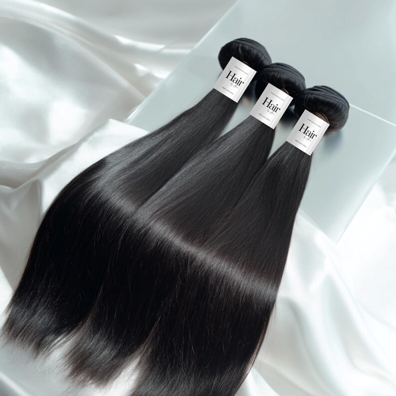 Editable Hair Bundle Wrap Packaging Template, Canva Design (digital ...