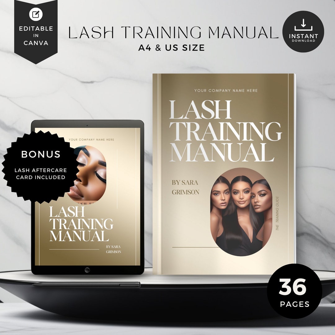 Lash Extension Training Template,lash Extension Training Manual,lash ...