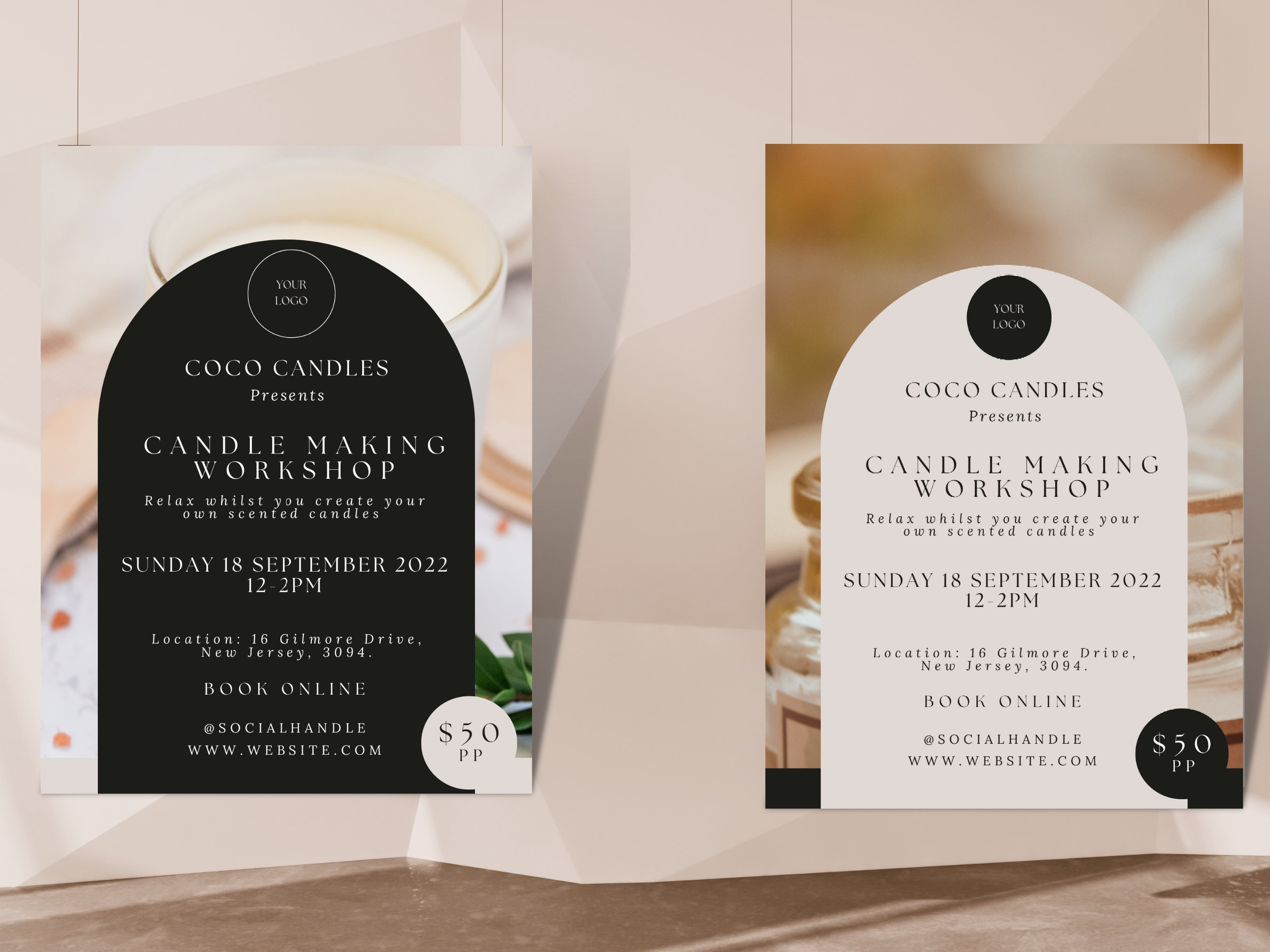 Editable Candle Making Flyer Template Candle Class Flyer - Etsy