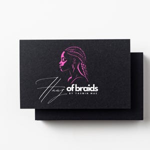 Hair Braider Logo, Logos Braided Wig,braid Logo,custom Logo Design,hair ...