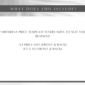 Nail Price List, Pricing List, Price Sheet Template, Nail Tech Flyer ...