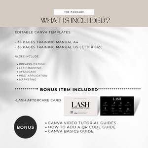 Lash Extension Training Template, Lash Extension Training Manual, Lash ...