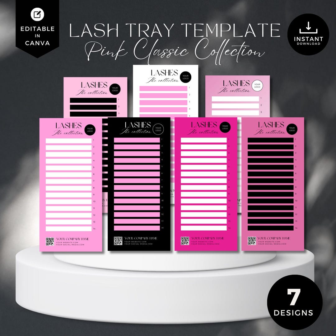 Lash Tray Template, Eyelash Digital Mockup , Lash Tray Mockup, Eyelash ...