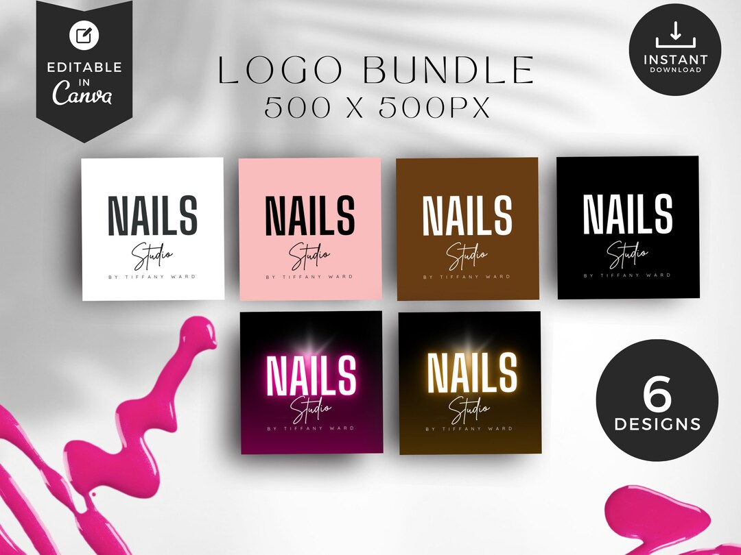Beauty Logo, Set of 6, Neon Logo Design for Esthetician, Beautician ...
