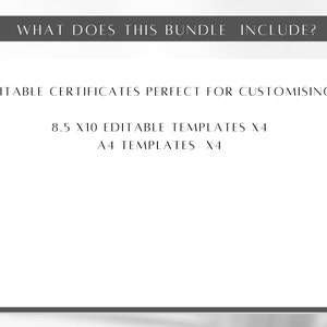 Certificate Template, Set of 8, Certificate of Completion, Appreciation ...