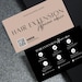 Hair Extension Aftercare Card Template: Business Advice (digital ...