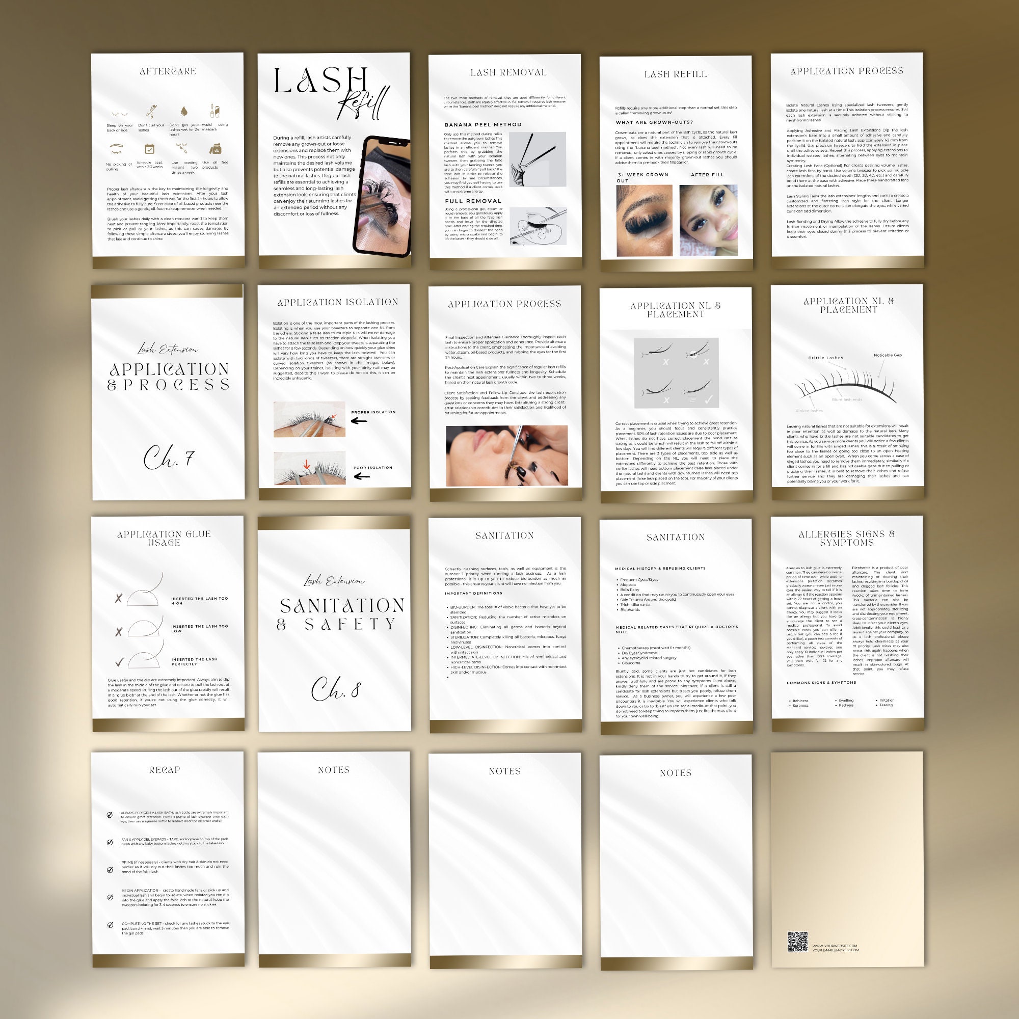 Lash Extension Training Manual: Editable Canva Ebook (61 Pages) - Etsy