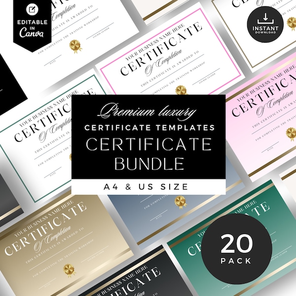 Certificate of Completion Hair Stylist Template - Etsy