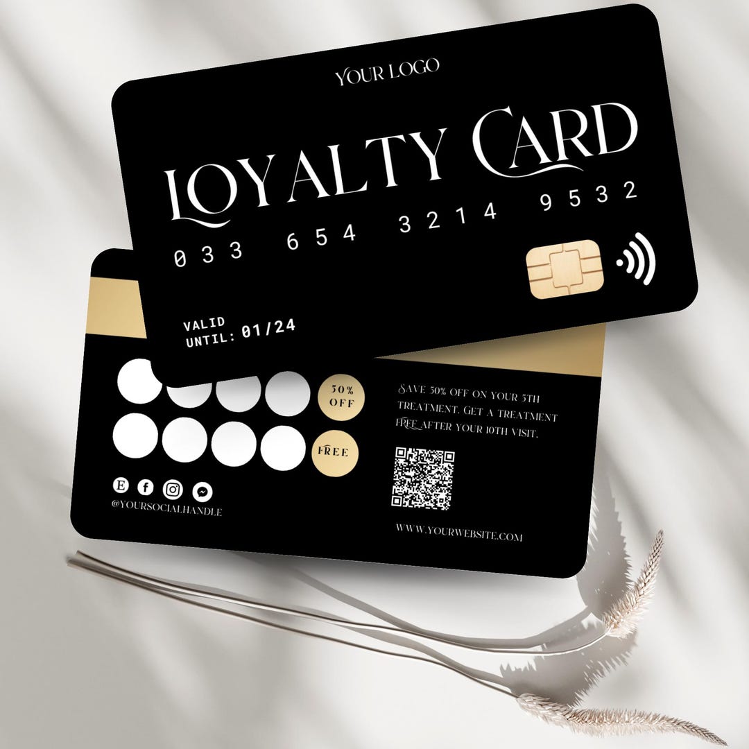 Loyalty Credit Card Card Nails, Hair Extensions,hair,wig,braids, Stamp ...