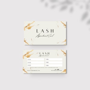 Editable Beauty Salon Appointment Card Template (3.5x2 Inch) (digital ...