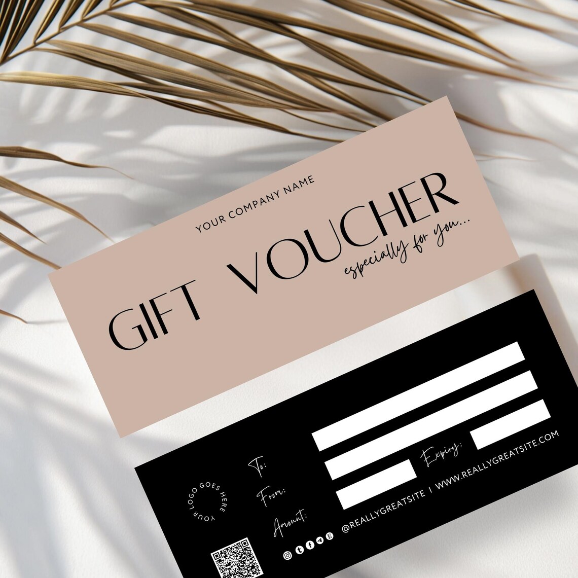 Printable Gift Voucher Template: Beauty, Esthetician, Lash & Nail Tech ...