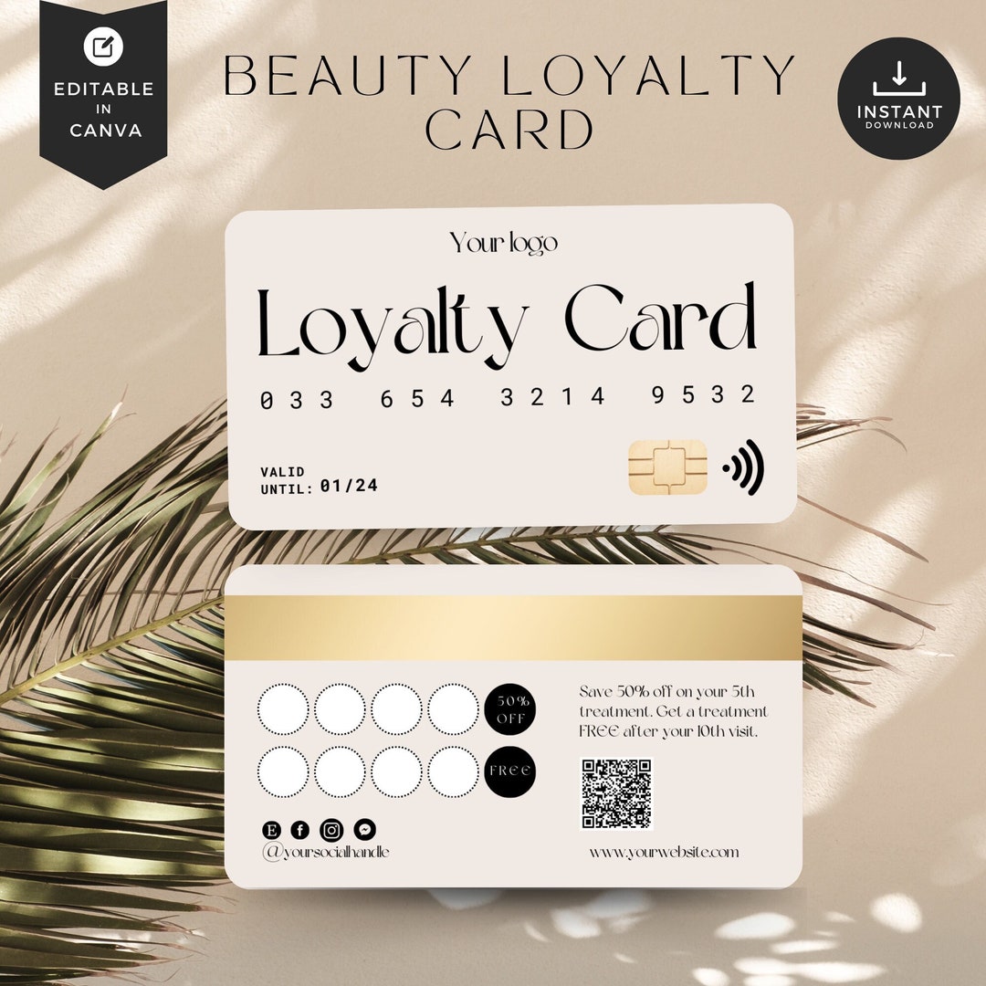 Loyalty Card Lash Extensions, Hair,lash Tech, Stamp Template,botox ...