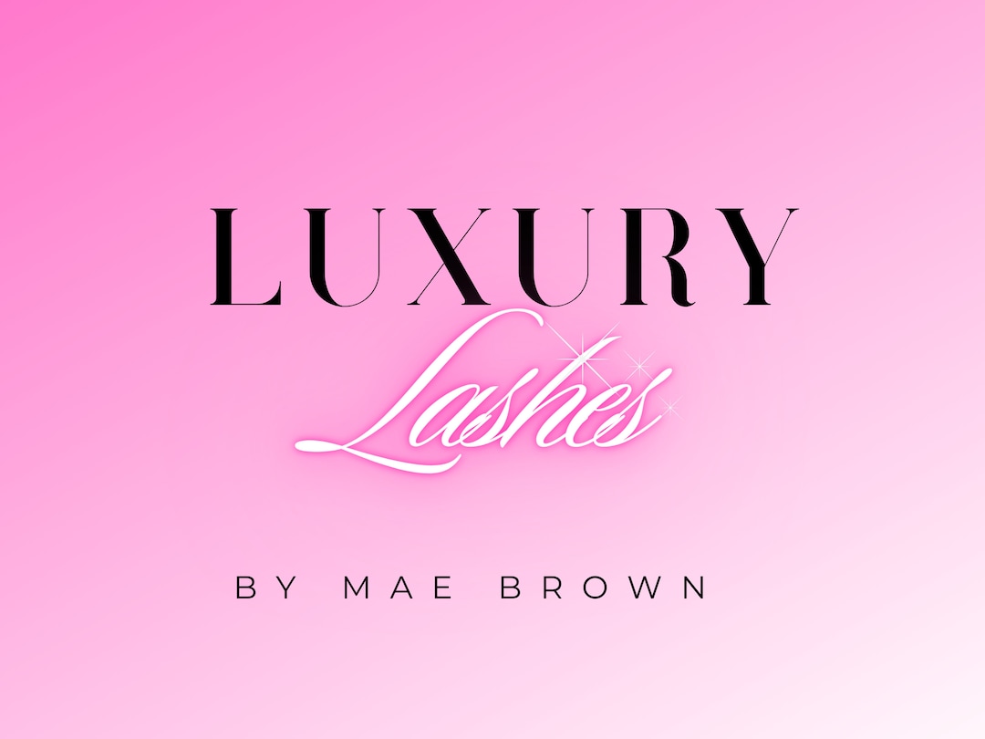 Lash Logo Design Canva, Eyelash Logo, Pink and Neon, Logo for Lash ...