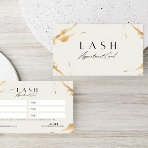 Editable Beauty Salon Appointment Card Template (3.5x2 Inch) (digital ...