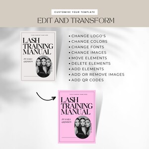 Lash Extension Training Template, Lash Extension Training Manual, Lash ...