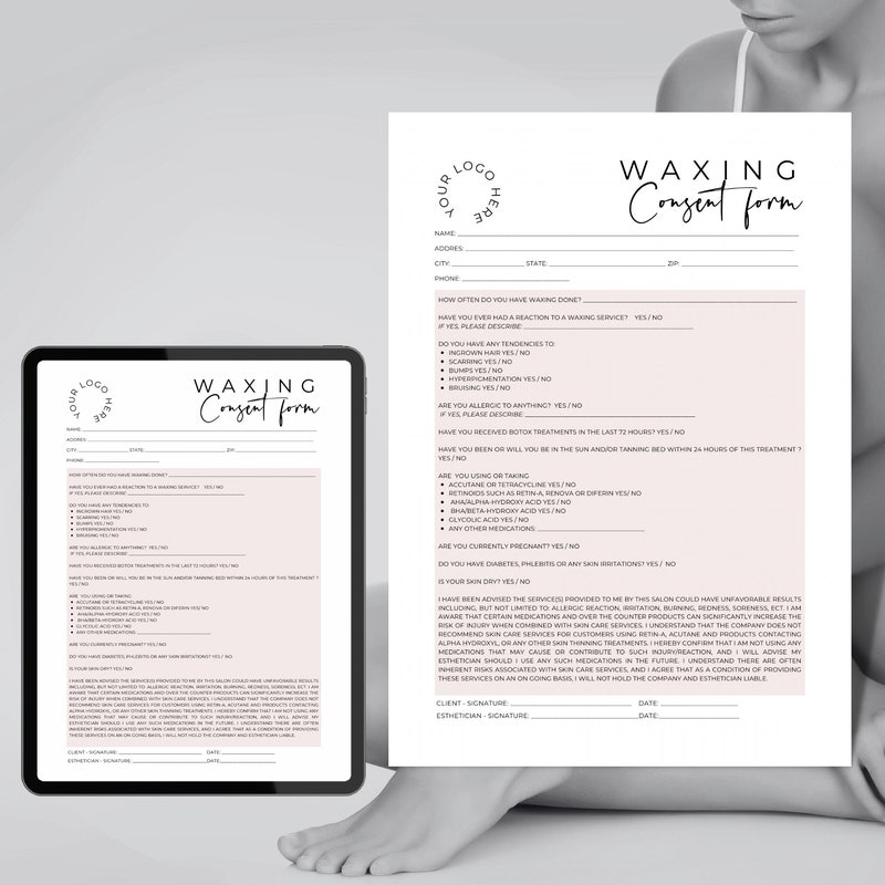 Waxing Consent Forms - Etsy