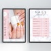 Nail Price List, Pricing List, Price Sheet Template, Nail Tech Flyer ...