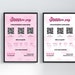 Pink Retro Scan to Pay Template Scan to Pay Template Scan to - Etsy