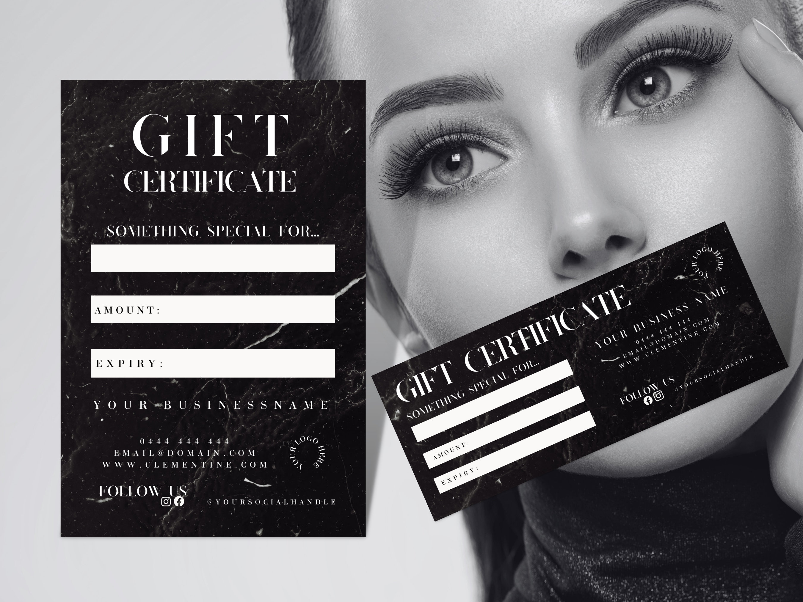 Printable Gift Voucher Template: Beauty, Lash, Nail Tech (canva ...