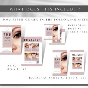 Pmu Permanent Make Up, Beauty Flyer, Skincare Makeup, Canva Flyer