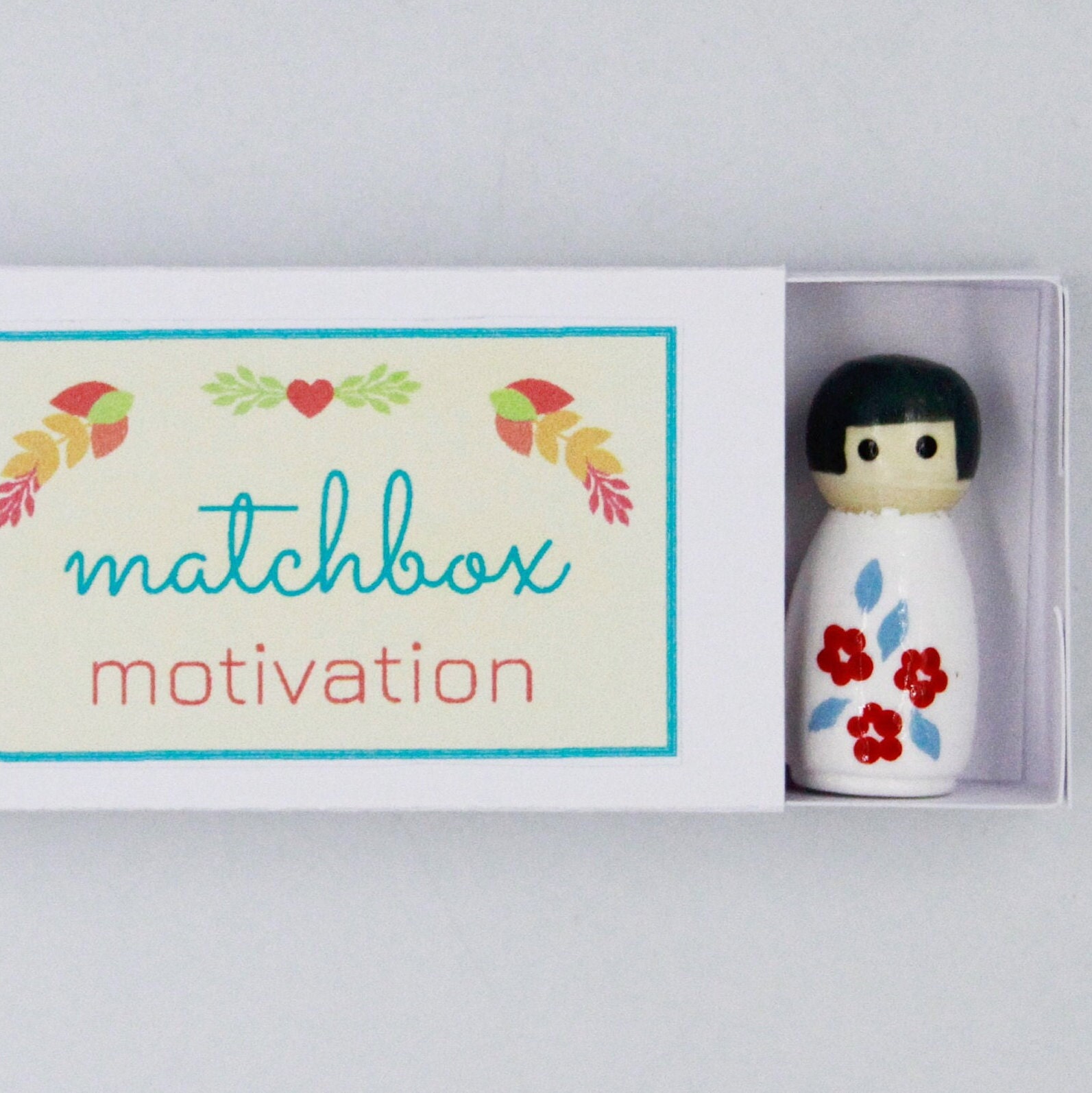 Matchbox Motivation Peg Doll, Mental Health Gift, Care Gift, Keep Going ...
