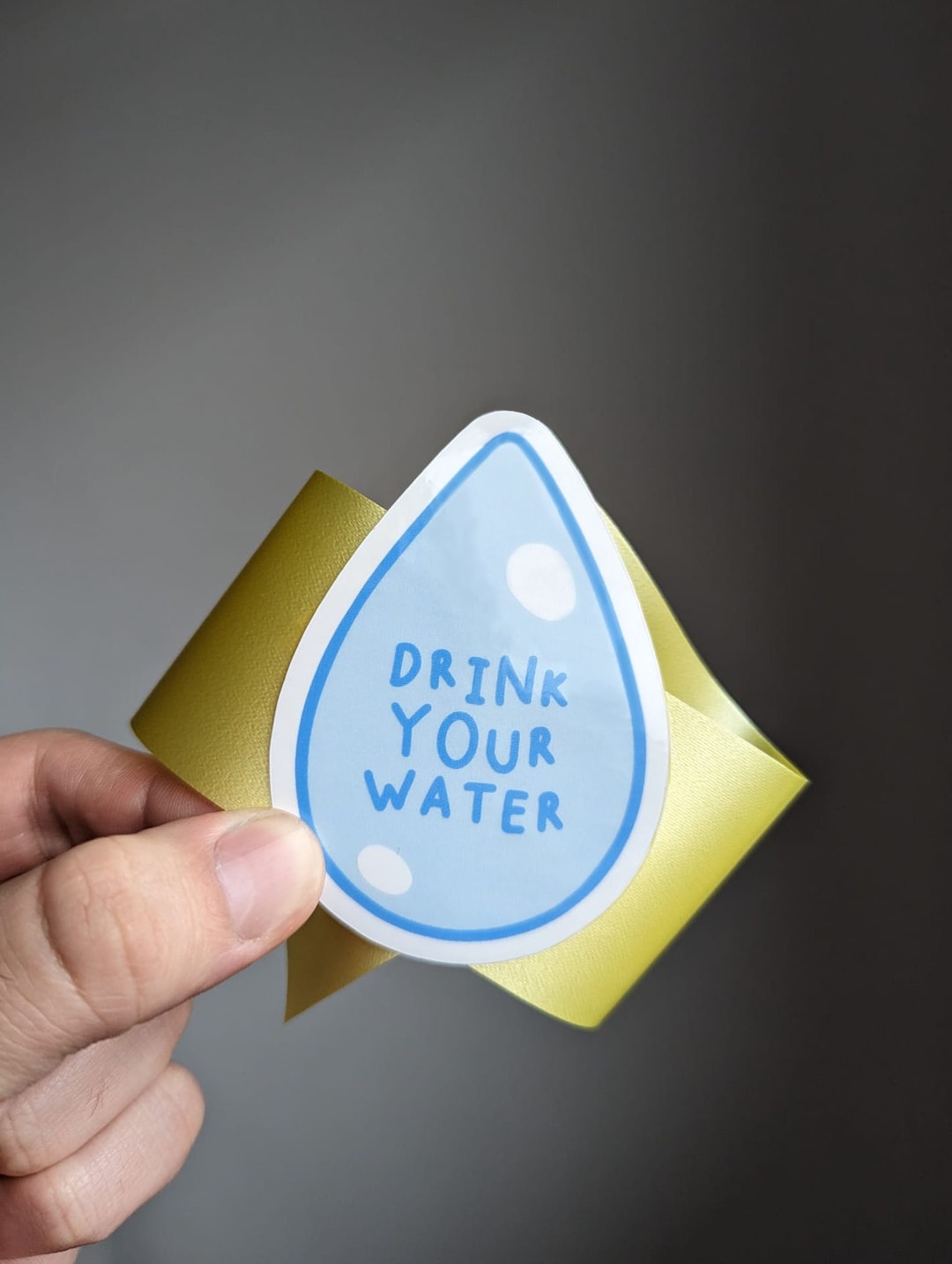 Water Sticker Drink Your Water Waterproof Stickers for Water Bottles - Etsy