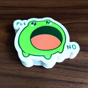 Crying Frog Sticker - Baby Frog Sticker - Cute Laptop Decal- Forest ...