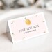 Editable Lemon Little Cutie Food Label Place Card Lemon Buffet Tent ...