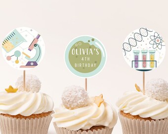 Science Cake Topper Printable - Etsy