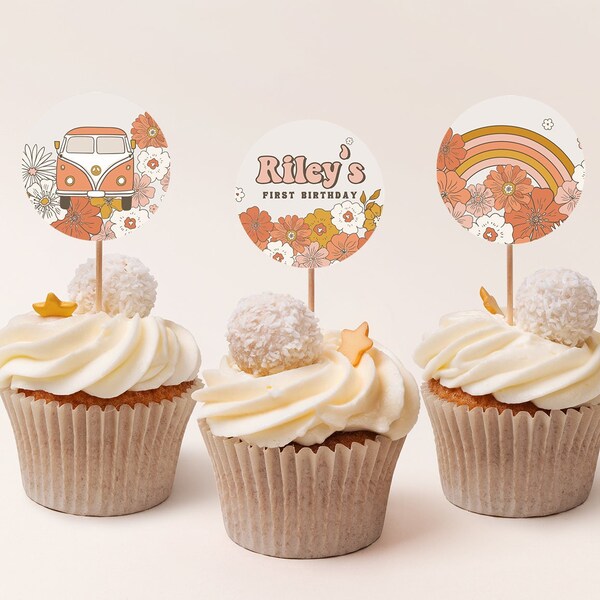 Groovy Cupcakes - Etsy