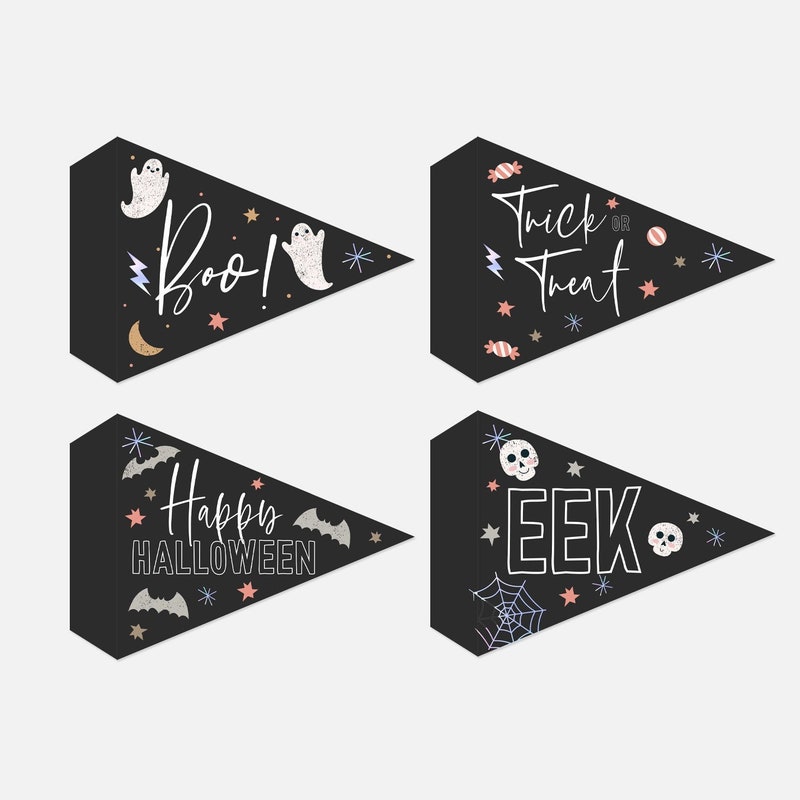 Halloween Pennants - Etsy
