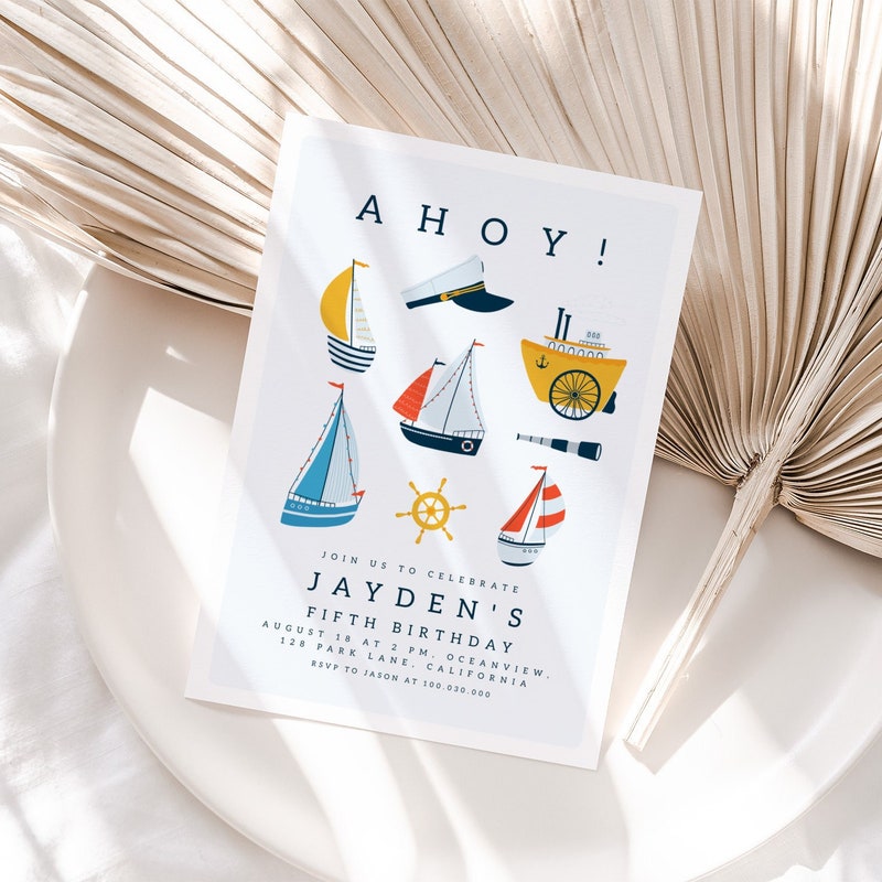 Ship Invitation - Etsy