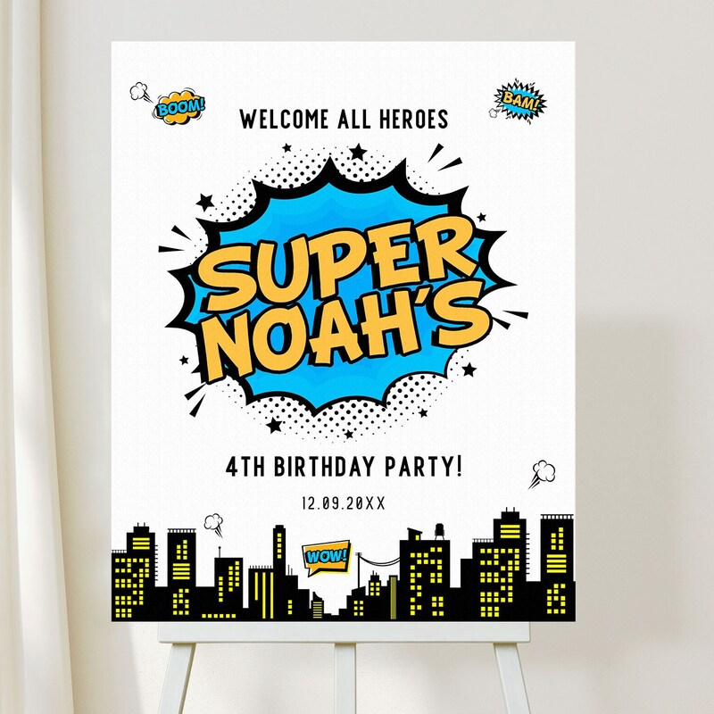 Superhero Birthday - Etsy