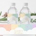 Editable Pastel Rainbow Water Bottle Label Stars Birthday Party ...
