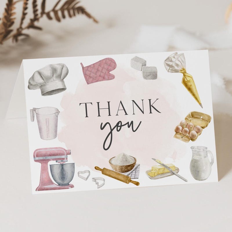 Chef Thank You Card - Etsy