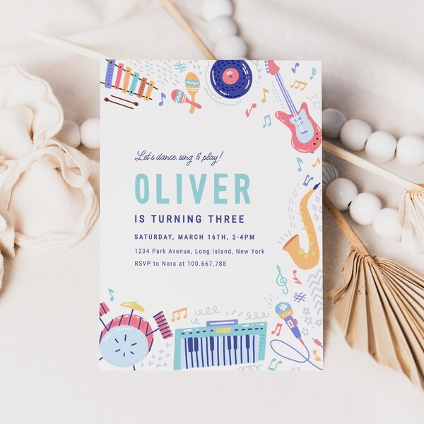 Music Invitations - Etsy