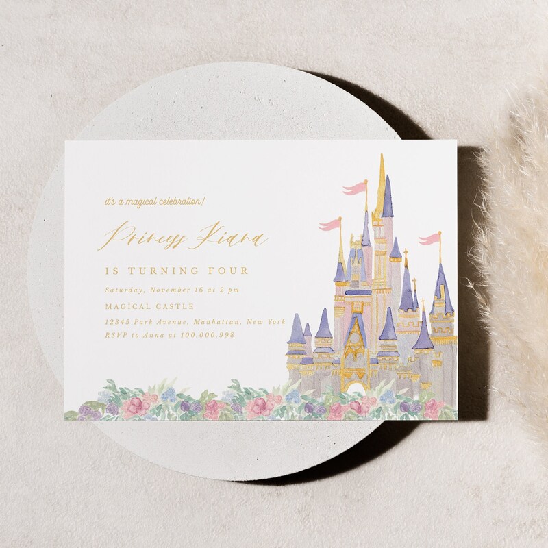 Castle Invitation - Etsy