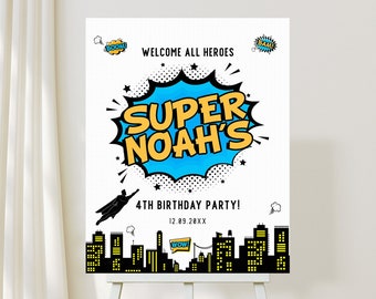 Welcome Superheroes Sign - Etsy