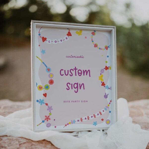 Printable Friendship Bracelet Sign - Etsy