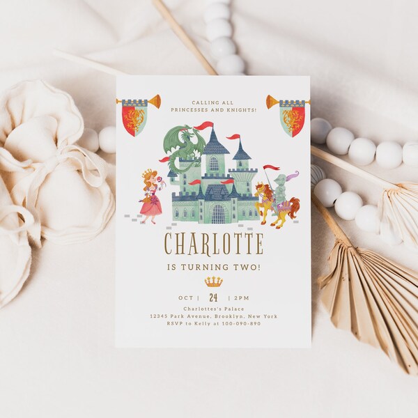 Princess and Dragon - Etsy