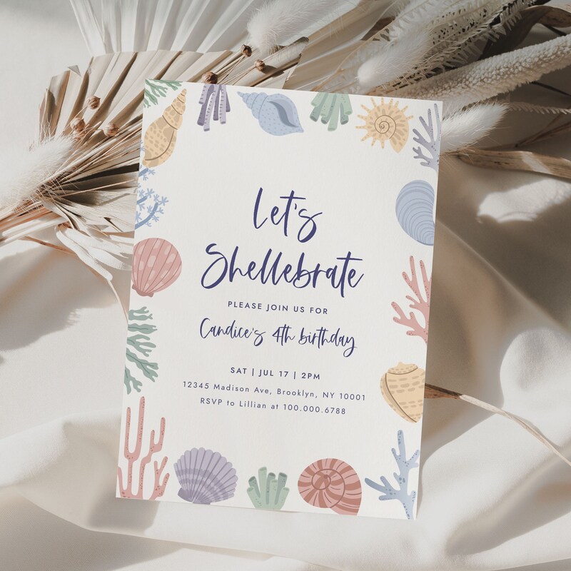 Shell Invitations - Etsy
