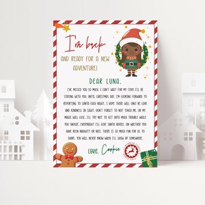 Editable Elf Arrival Letter Elf Return Letter Elf I'm Back - Etsy