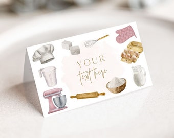 Baking Food Label Tent Card Thank You Label Food Label Cooking - Etsy