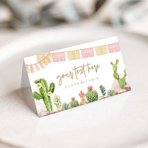 Boho Cactus Food Label Tent Card Succulent Thank You Label Food Label ...
