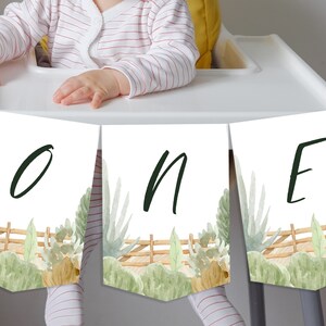 Editable Llama Happy Birthday Banner Alpaca High Chair Banner Printable ...