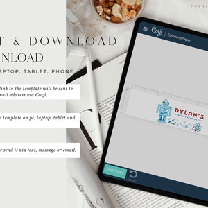 Editable Robot Water Bottle Label Waterbottle Gear up Birthday Decor ...